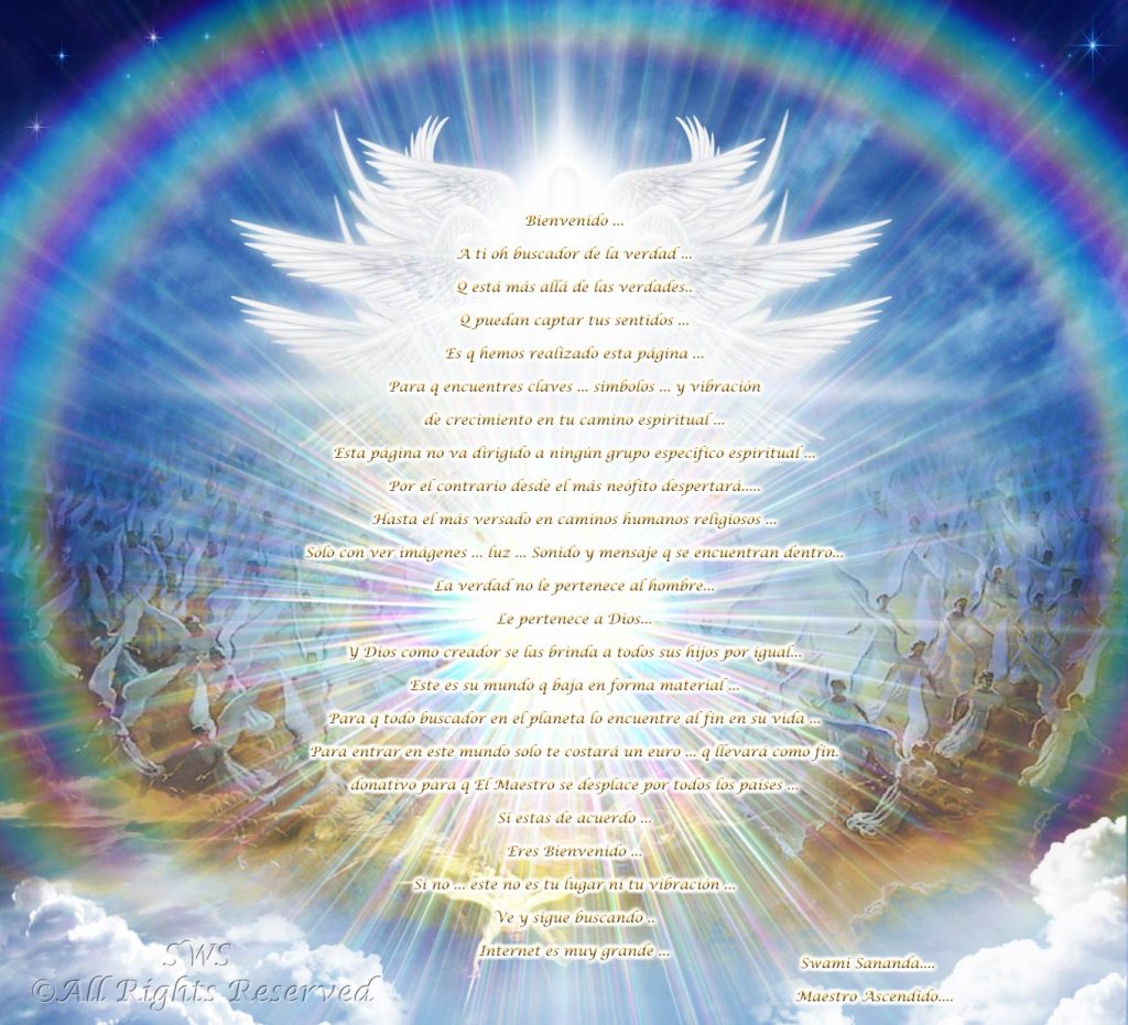 Bienvenido Swami Sananda | Swami Sananda Maestro Ascendido